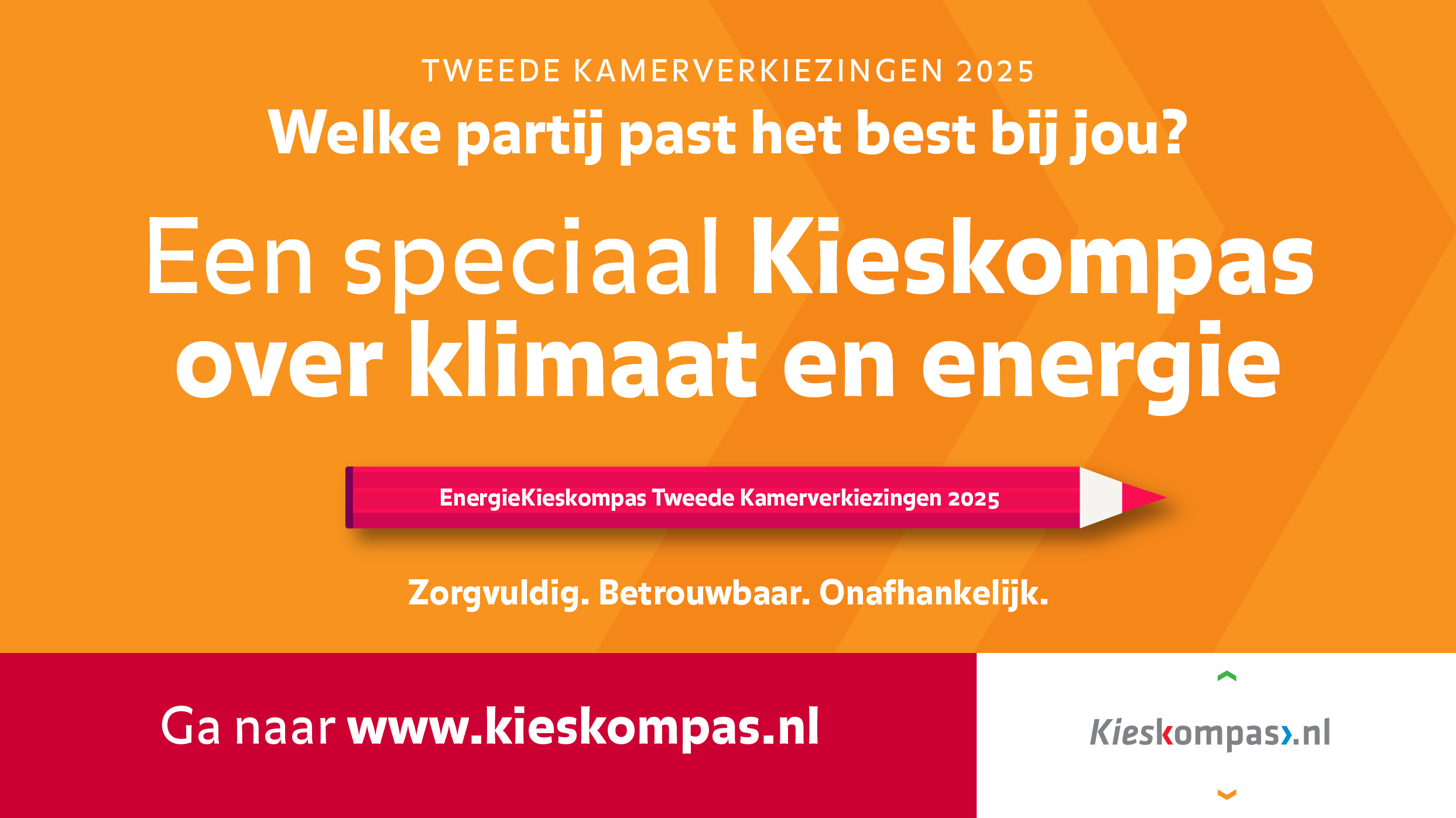 Het Klimaat- en EnergieKieskompas richt zich op energietransitie en klimaatbeleid. NVDE ...
